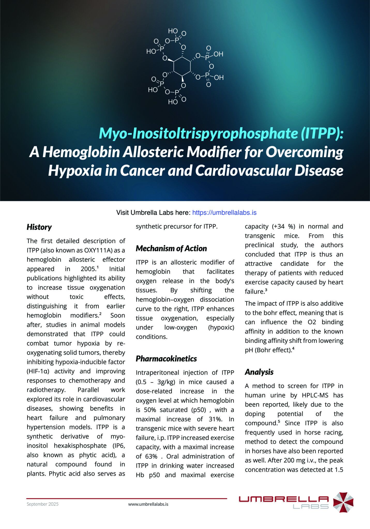 ITPP (MYO-INOSITOL) POWDER (60 CAPSULES)(100MG/CAPSULE, 6000MG TOTAL ...